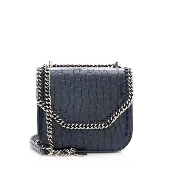 Stella McCartney | Bags | Stella Mccartney Croc Embossed Faux Leather ...